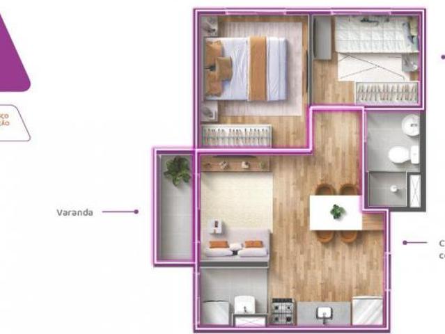 Apartamento 2 Dormitórios com Terraço Giovanni Gronchi