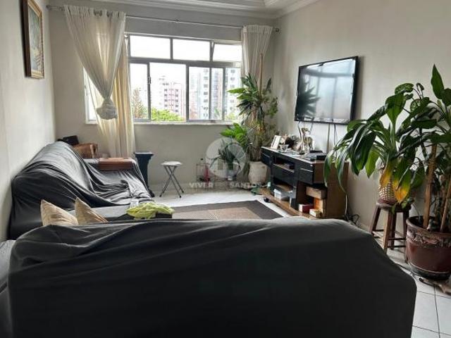 Apartamento 2 dormitórios com dependência completa Campo Grande Santos