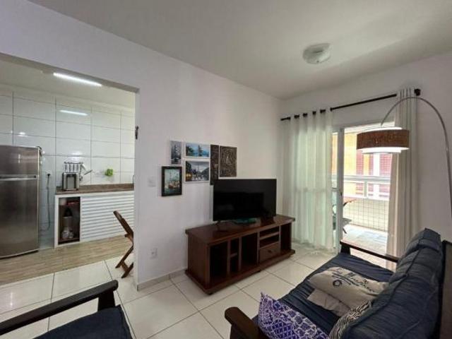 Apartamento 2 dormitórios com sacada gourmet na Guilhermina, Praia Grande/SP