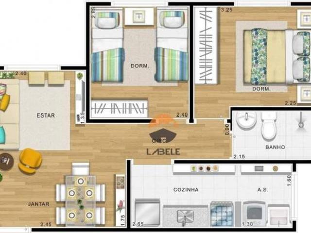 Apartamento 2 Dormitórios Condominio Altos da Colina Granja Viana SP