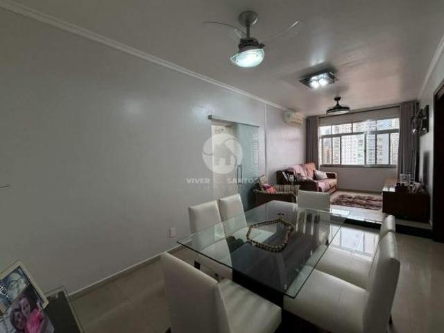 Apartamento 2 Dormitórios, Dependência Completa e Vaga Livre no Campo Grande Santos SP