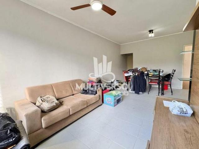 Apartamento 2 dormitórios + dependência frente vista livre no Marapé em Santos