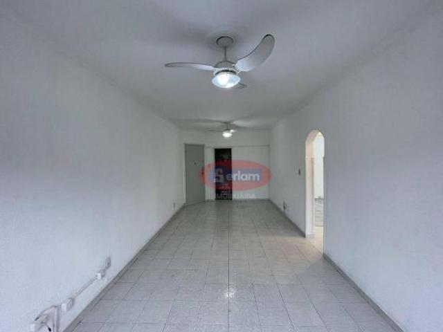 Apartamento 2 dormitórios + dependência, 1 vaga demarcada, no Campo Grande, Santos