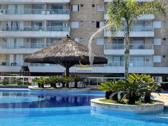 Apartamento 2 dormitórios e 1 vagas Costa do Sol Pé na Areia