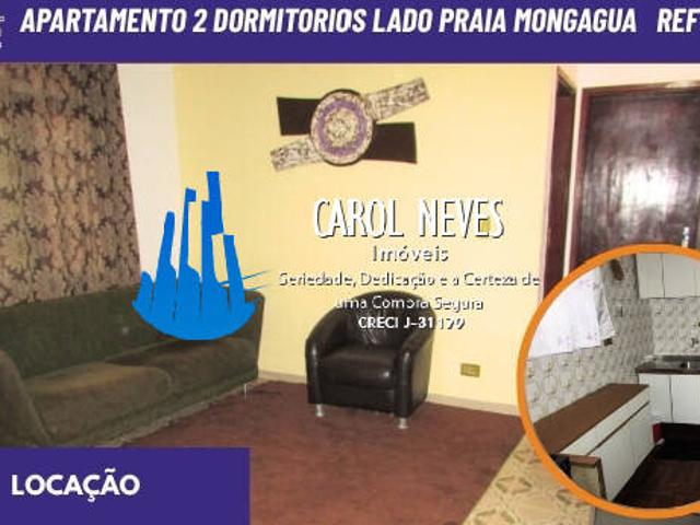 APARTAMENTO 2 DORMITORIOS LADO PRAIA LOCACAO MONGAGUA