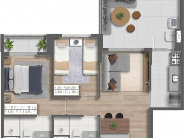 Apartamento 2 Dormitórios Vila Mascote