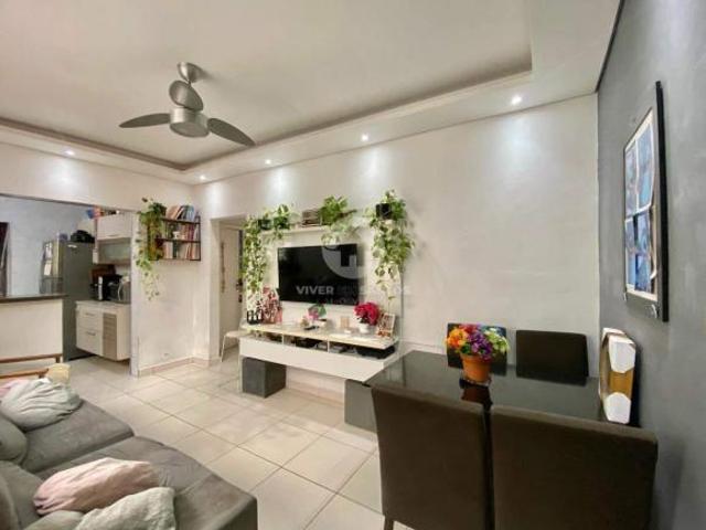 Apartamento 2 Dormitórios, Vista Livre e Garagem Coletiva no Boqueirão Santos SP
