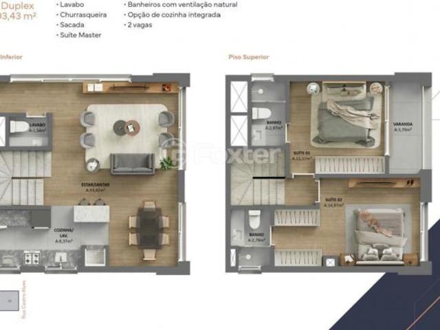 Apartamento, 2 dormitórios, 103.43 m², em Rio Branco