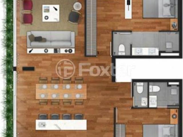 Apartamento, 2 dormitórios, 121.84 m², em Auxiliadora