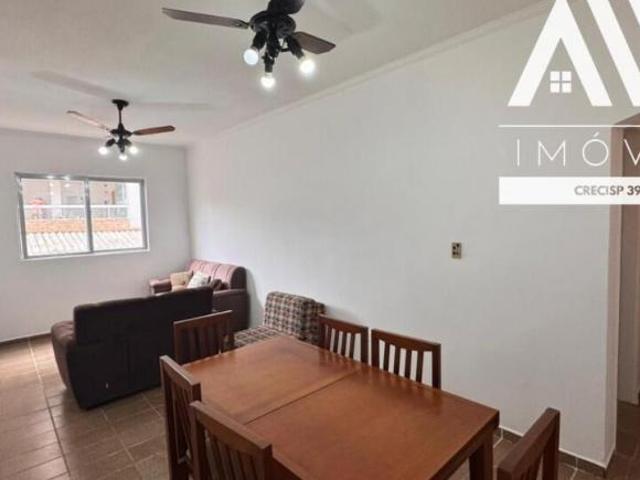 Apartamento 2 dormitórios, 2 banheiros, mobiliado com 71,15 M² em Praia Grande, canto do Forte, 400