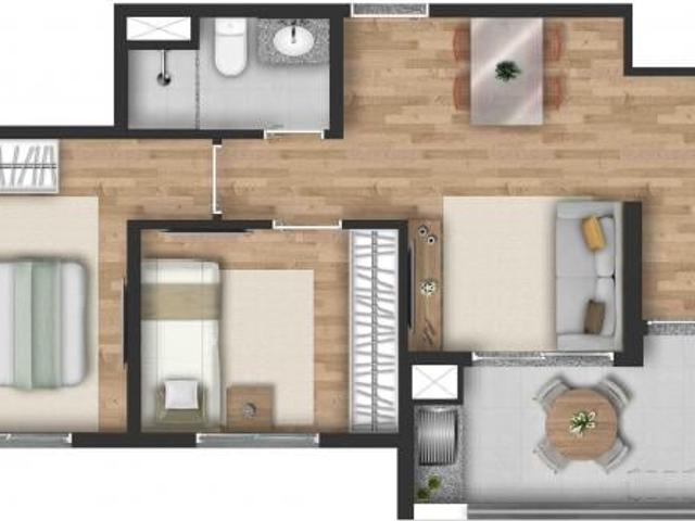 Apartamento 2 dormitórios, 47 m², 1 vaga a Venda Santo Amaro escritura gratis