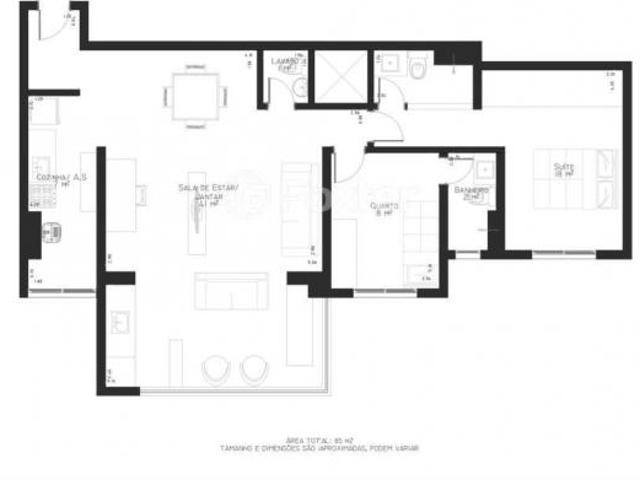 Apartamento, 2 dormitórios, 47 m², em Jardim Prudência