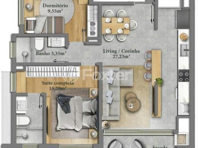 Apartamento, 2 dormitórios, 74.53 m², em Passo da Areia