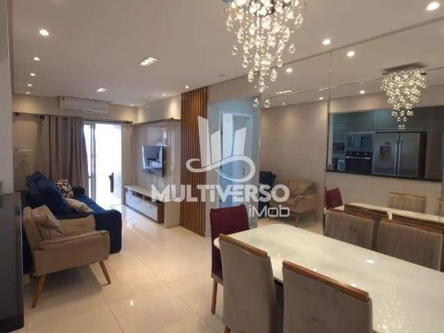 Apartamento 2 dorms 1 suíte Frente com Varanda Gourmet e Vista Mar – Praia Grande Aviação