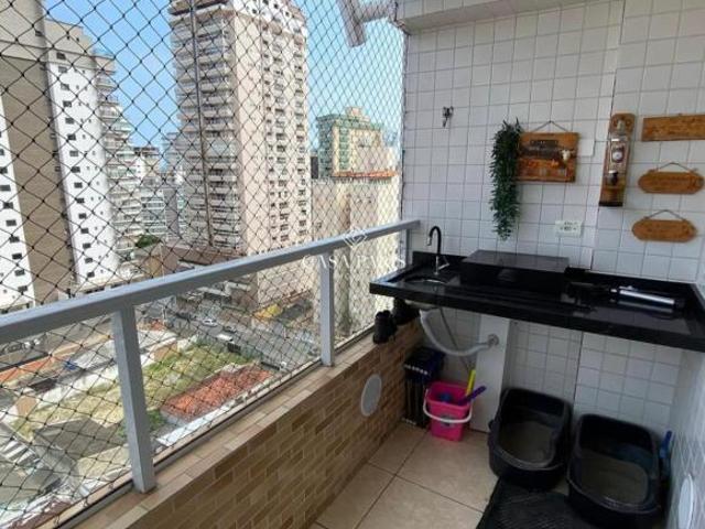 Apartamento 2 Dorms 1 Suíte na Guilhermina, Praia Grande – 58m², lazer completo