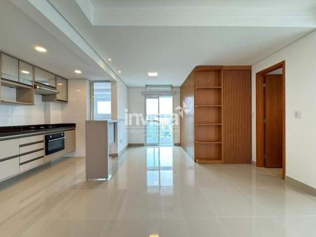 Apartamento 2 dorms 1 revertido 2 salas com vista mar e 1 vaga no Embaré – Santos/SP