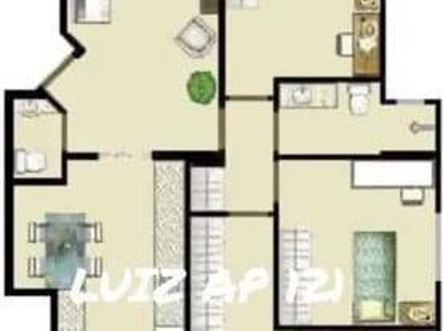 Apartamento 2 por andar com churrasqueira carvão na sacada com 3 Dormitório