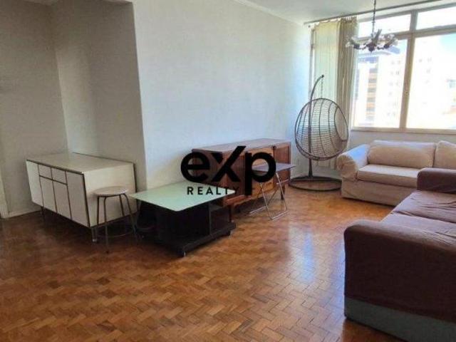 Apartamento 2 quartos + 1 no Centro em Campinas 141m2 com 1 vaga coberta, prédio com elevador ex