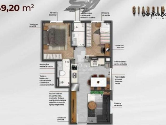 Apartamento 2 quartos, 49,20 1 vaga Mooca