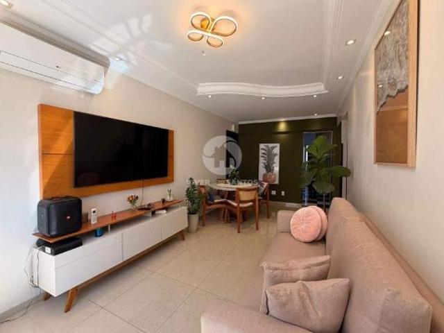 Apartamento 2 quartos com garagem Ponta da Praia Santos
