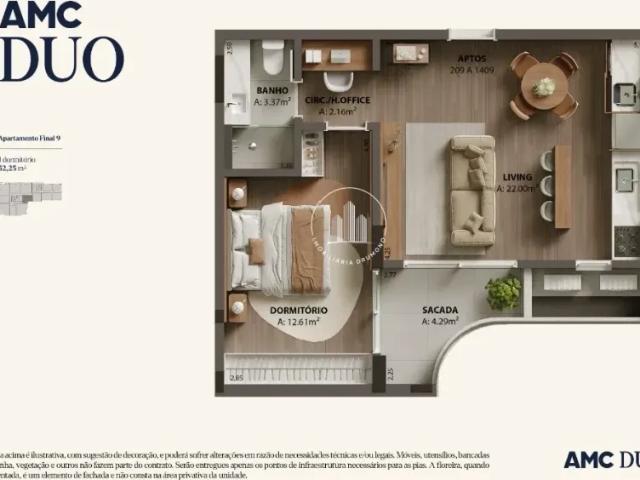 Apartamento 2 Quartos com 2 Suítes e 86m² Campinas