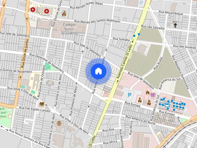 Apartamento 2 Quartos Centro 53m²
