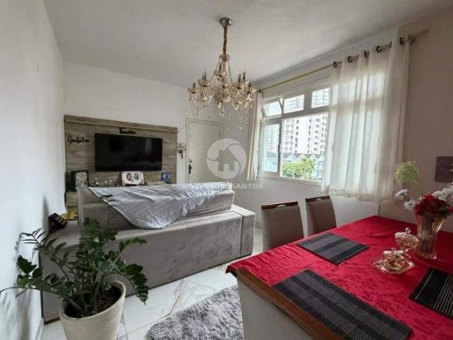 Apartamento 2 quartos e garagem Campo Grande Santos