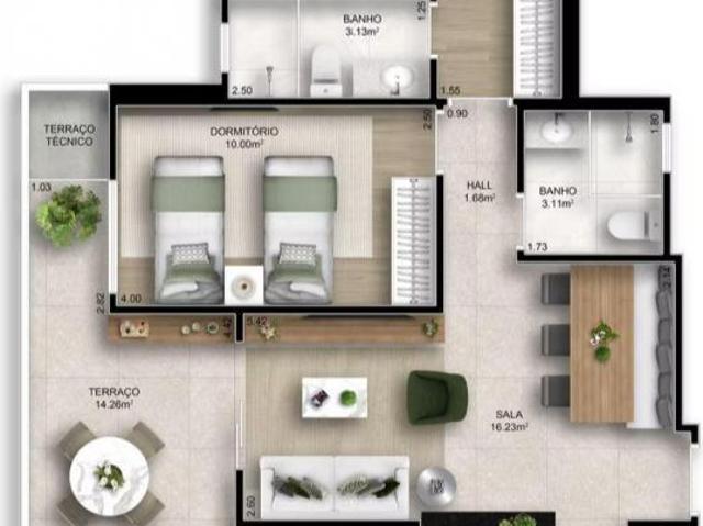 Apartamento 2 Quartos em Aviação Praia Grande, SP
