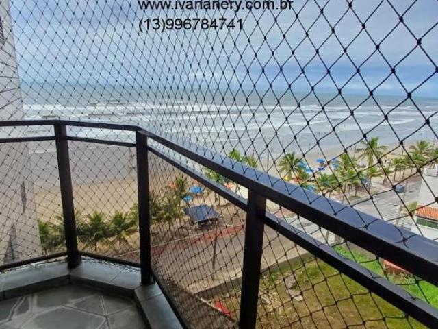 Apartamento 2 quartos, mobiliado, prédio frente mar Jd Santa Eugênia Mongaguá