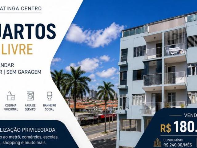 Apartamento 2 Quartos na C4 Taguatinga Centro | Vista Livre | 47 m² | R$ 180 Mil