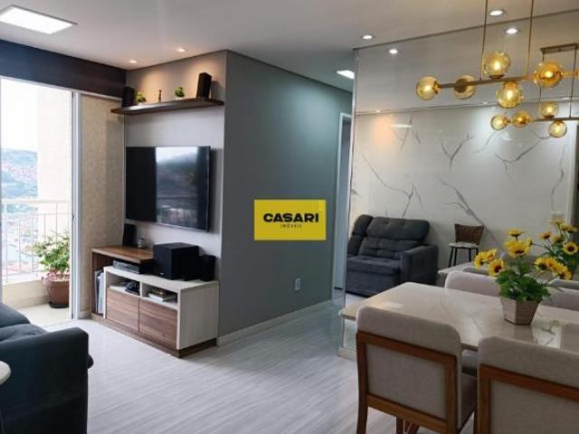 Apartamento 2 quartos, porteira fechada 1 vaga coberta, 50m2 Ferrazopolis Sbc