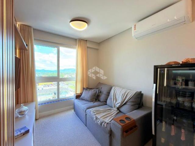 Apartamento 2 suíte + lavabo, mobiliado e decorado com 1 box/vaga de garagem na Zona Nova em Capão d