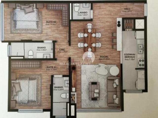 APARTAMENTO 2 SUÍTES