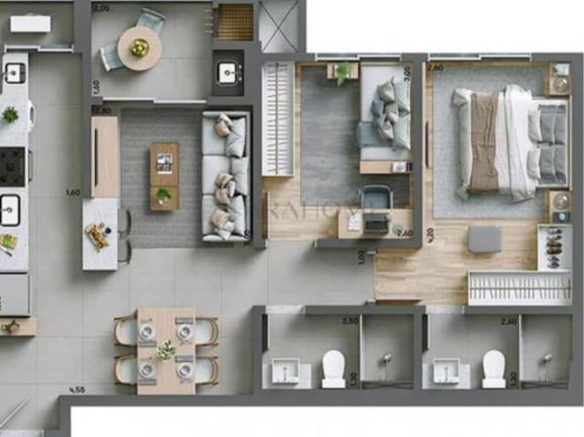 APARTAMENTO 2QTS NO ECOVILLE NEW.IN