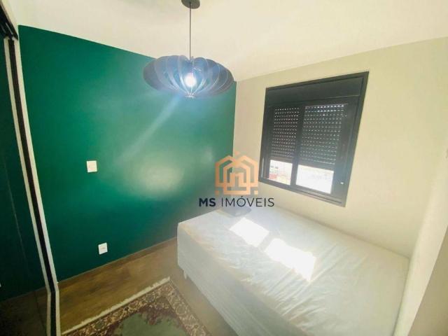 Apartamento 33,73 m², 1 Quarto, 1 Banheiro, Varanda, Sala, Cozinha Americana, 1 Vaga, Mobiliado, Para