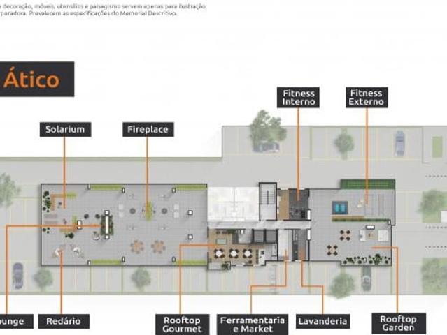 APARTAMENTO 31M2 2 DORMITÓRIOS 1 SUÍTE 1 VAGA REBOUÇAS