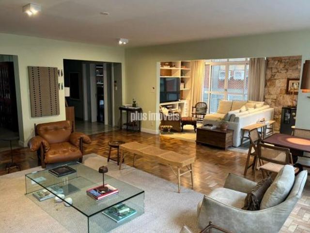 Apartamento 327 m² Higienópolis, 4 Suítes sendo uma máster, 3 vagas de garagem