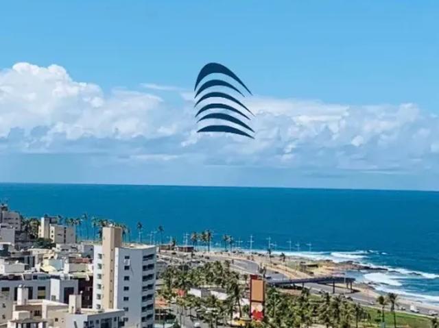 Apartamento 3/4 decorado, com vista mar definitiva em 180, em andar alto e nascente, no Edifício Br