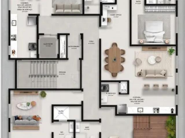 Apartamento 3 Dormitórios para venda em Palhoça SC
