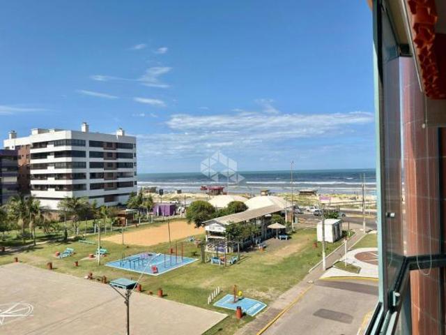 Apartamento 3 dormitórios, mobiliado, leste/norte, vista praça e mar, 2 box de garagem + depósito no
