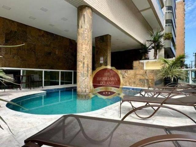 Apartamento 3 quartos mobiliado no Canto do Forte | Quadra da praia, 2 vagas, sacada gourmet e lazer