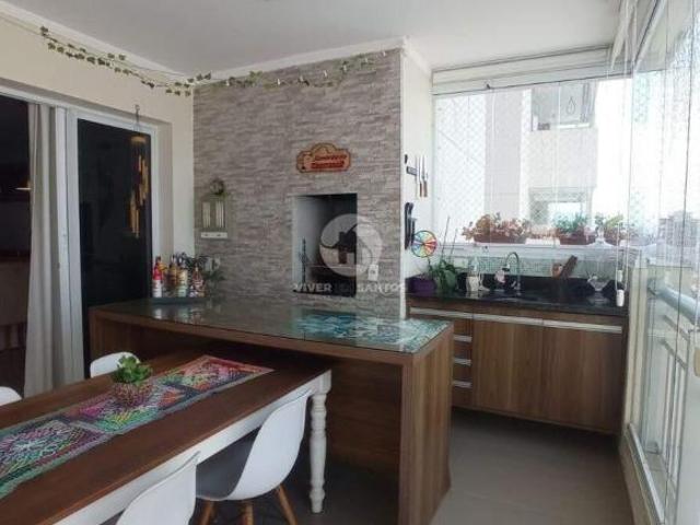Apartamento 3 dormitórios no Marapé, Santos – 150 m², varanda gourmet, 2 vagas