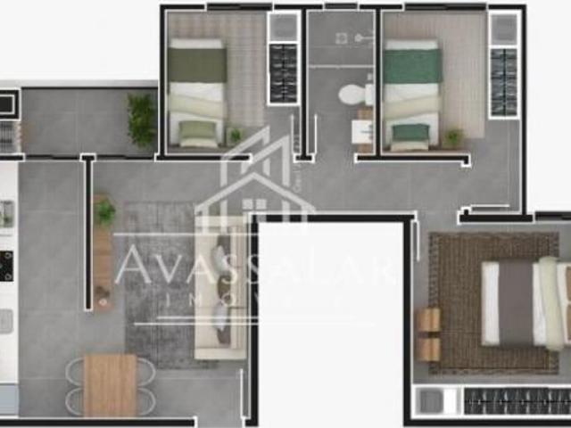 Apartamento 3 dormitórios à venda, Santa Terezinha Fazenda Rio Grande PR