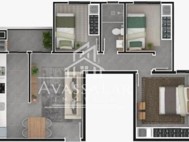 Apartamento 3 dormitórios à venda, Santa Terezinha Fazenda Rio Grande PR