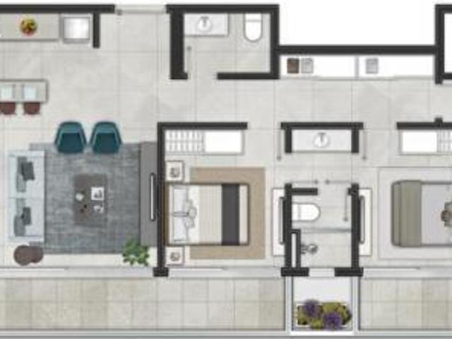 Apartamento 3 Dormitórios Bairro Predial