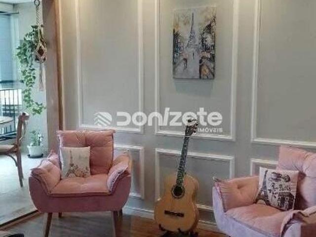 Apartamento 3 Dormitórios com 1 Suíte, Varanda Gourmet e Lazer em Campestre, Santo André