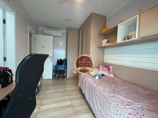 Apartamento 3 dormitórios com vista mar mobiliado e 2 vagas na Guilhermina em Praia Grande