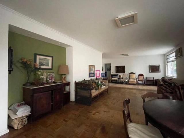 Apartamento 3 dormitórios + dependência, vista mar, 1 vaga coletiva, no Gonzaga, Santos