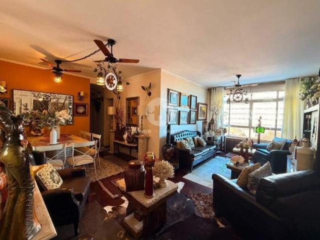 Apartamento 3 Dormitórios, Suíte, Vista Mar Lateral e Garagem Fechada no Gonzaga Santos SP