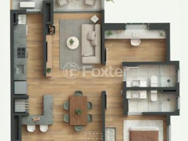 Apartamento, 3 dormitórios, 163 m², em Parque das Orquídeas